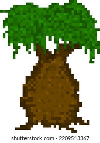 Tree Pixel Art Design Game Icons Stock Vector (Royalty Free) 2209513367 ...