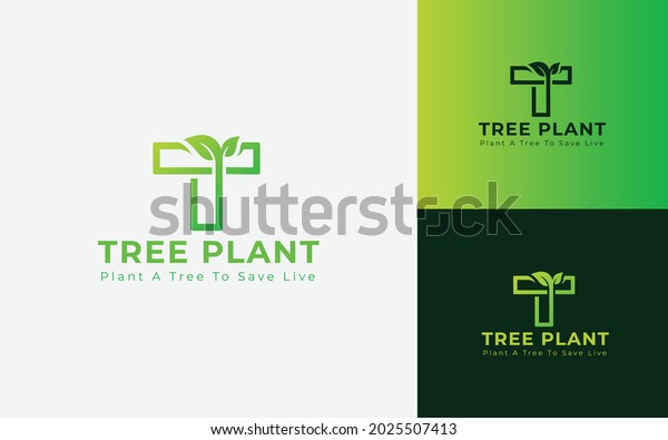 Tree Plantation Logo Design Bio Plant Stock Vector (Royalty Free ...
