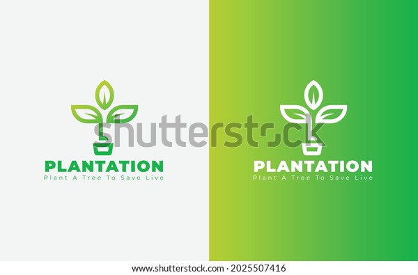 Tree Plantation Logo Design Bio Plant: เวกเตอร์สต็อก (ปลอดค่าลิขสิทธิ์ ...