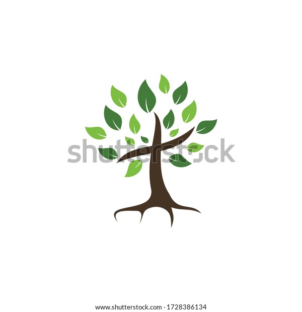 Tree Religious Cross Symbol Icon Vector Stock Vector (Royalty Free ...
