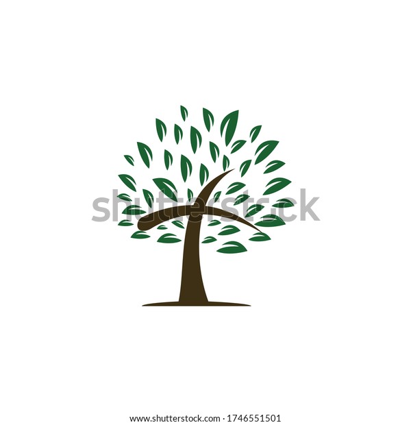 Tree Religious Cross Symbol Icon Vector Stock Vector (Royalty Free ...
