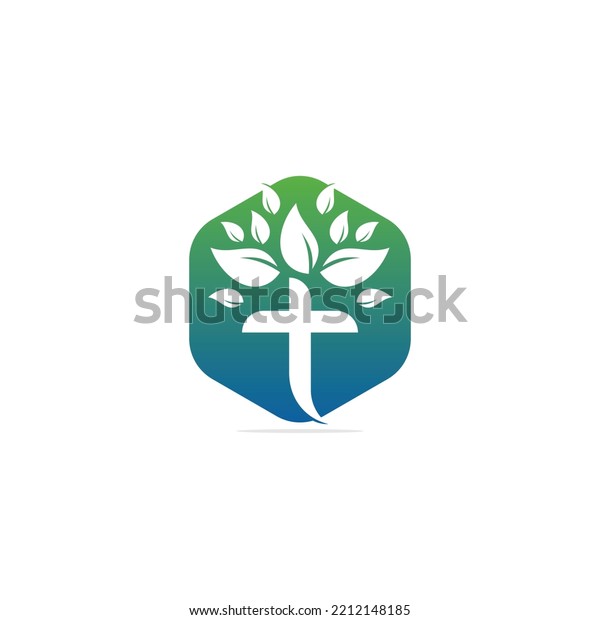 Tree Religious Cross Symbol Icon Vector Stock Vector (Royalty Free ...