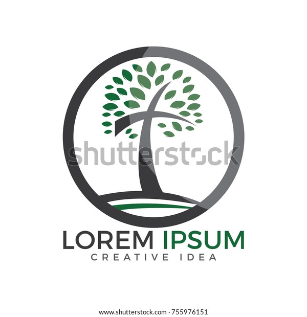 Tree Religious Cross Symbol Icon Vector Stock Vector (Royalty Free ...