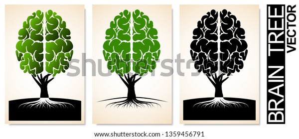 Tree Roots Crown Similar Human Brain: เวกเตอร์สต็อก (ปลอดค่าลิขสิทธิ์ ...