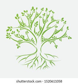 Tree Roots Icon Modern Simple Design Stock Vector (Royalty Free ...