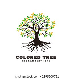Tree Roots Logo Design Icon Vector Stock Vector (Royalty Free ...