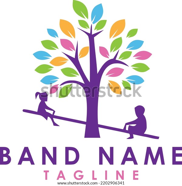 Tree School Book Logo Design Vector Stock Vector (Royalty Free ...