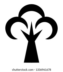 Tree Sketch Tree Design Symbol Stock Vector (Royalty Free) 1336961678 ...