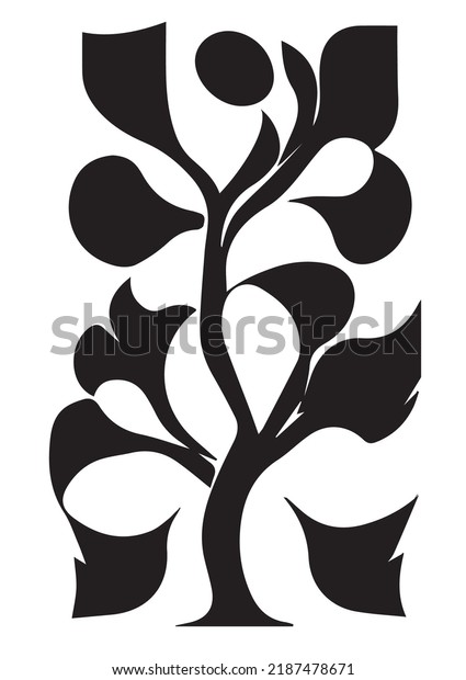 Tree Swirl Symbol Ink Printing Stock Vector (Royalty Free) 2187478671 ...