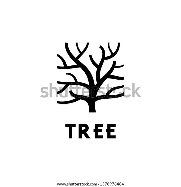 Tree Trunk Logo Design Inspiration Stock Vector (Royalty Free ...