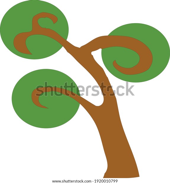 Tree Vecter Design Use Graphic Stock Vector (Royalty Free) 1920010799 ...