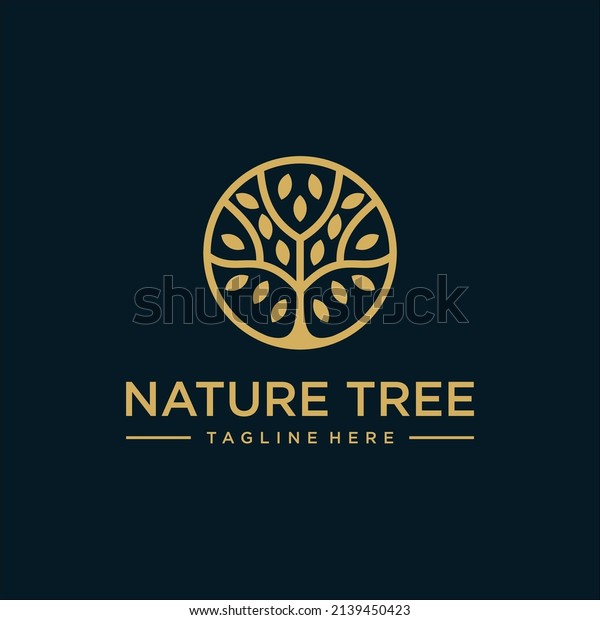 Tree Vector Icon Nature Tree Vector Stock Vector (Royalty Free ...