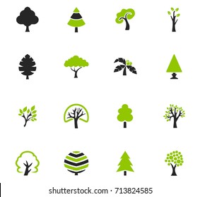 Tree Vector Icons User Interface Design: vector de stock (libre de ...