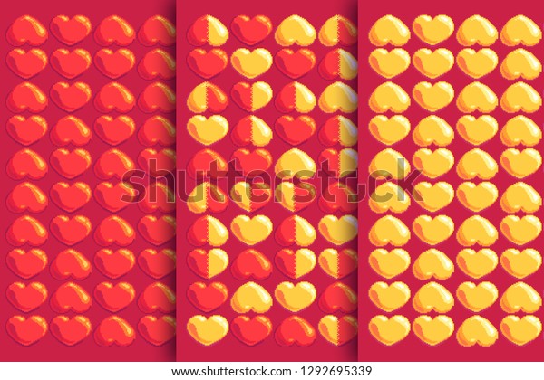 Tree Vector Pixel Art Backgrounds Red Stock Vector (Royalty Free ...