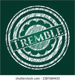 Tremble On Blackboard Vector Illustration Detailed Stock Vector ...