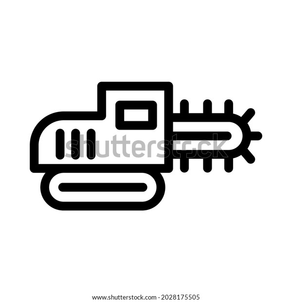 Trencher Line Icon Illustration Vector Graphic Stock Vector (Royalty ...