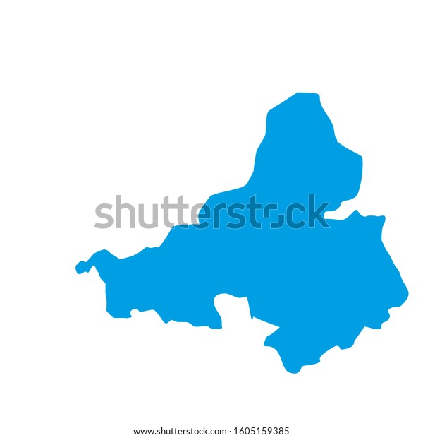 Trencin Region Map Slovakia Stock Vector (Royalty Free) 1605159385 ...