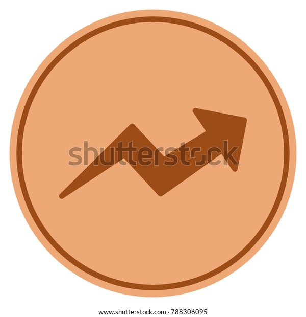 Trend Bronze Coin Icon Vector Style Stock Vector (Royalty Free ...