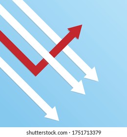 Trend Change Creativity Competition Concept Unique Stock Vector ...