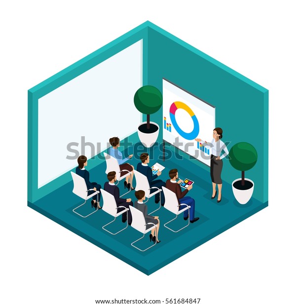 Trend Isometric People Training Room Rear Stock Vector (Royalty Free ... Trend Isometric People Training Room Rear Stock Vector (Royalty Free ...