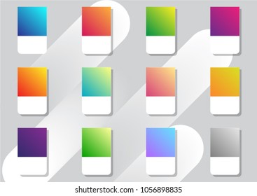 Trending Gradient Swatches Stock Vector (Royalty Free) 1056898835 ...