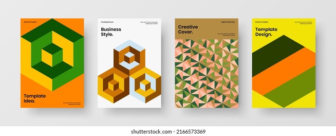 Trendy Book Cover A4 Design Vector Stock Vector (Royalty Free ...