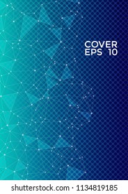 Trendy Cover Page Layout Global Network Stock Vector (Royalty Free ...