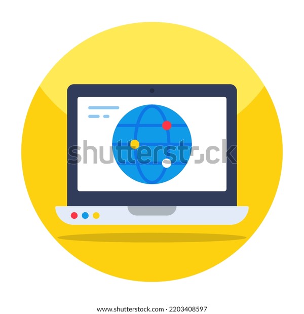 Trendy Design Icon Online Browser Stock Vector (Royalty Free ...