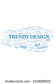 Trendy Design Word Cloud Wordcloud Made Stock Vector (Royalty Free ...