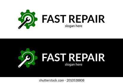 Trendy Fast Repair Logo Vector Illustration Stock Vector (Royalty Free ...