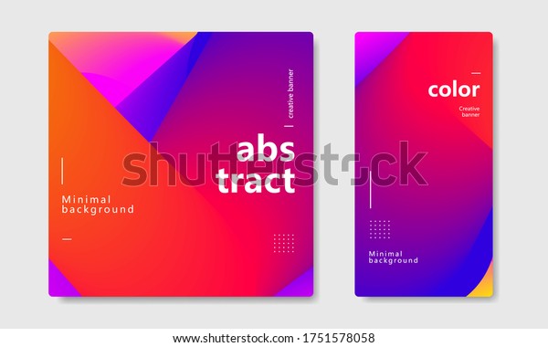 Trendy Gradient Background Color Mobile App Stock Vector (Royalty Free ...