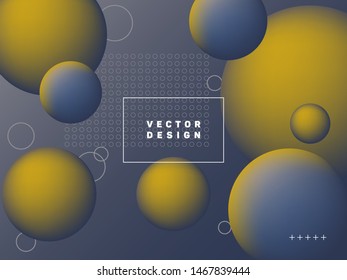 Trendy Gradient Spherical Shapes Geometric Vector Stock Vector (Royalty ...