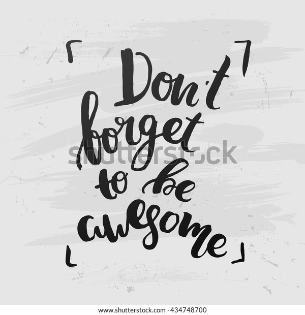 Trendy Lettering Hand Drawn Calligraphy Concept Stock Vector (Royalty ...