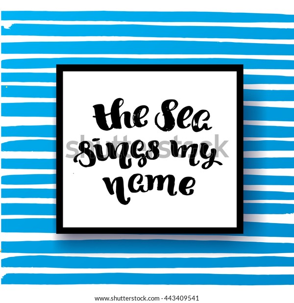 Trendy Lettering Poster Hand Drawn Calligraphy Stock Vector (Royalty ...