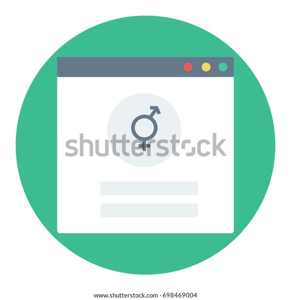 Trendy Login Authorization Screen Transgender Orientation Stock Vector ...