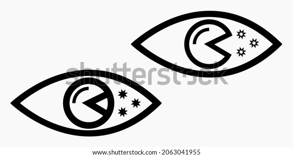 Trendy Night Vision Icon Star Vector Stock Vector (Royalty Free) 2063041955
