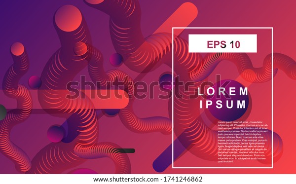 Trendy Red Background Deep Gradients Vibrant Stock Vector (Royalty Free ...