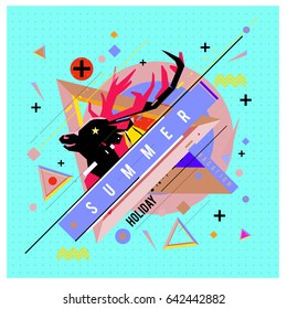 Seamless Pattern Retro 80s90s Musical Instruments: vector de stock ...