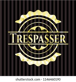 Trespasser Shiny Badge Stock Vector (Royalty Free) 1146460190 ...