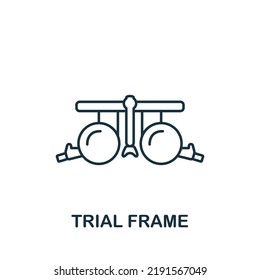Trial Frame Icon Line Simple Icon Stock Vector (Royalty Free ...