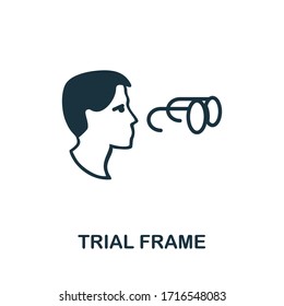 Trial Frame Icon Simple Illustration Ophthalmology Stock Vector ...