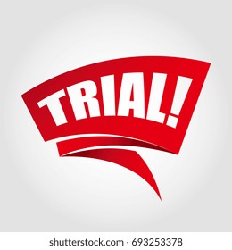 Trial Labels Banners Stock Vector (Royalty Free) 693253378 | Shutterstock
