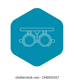 Trial Frame Checking Patient Vision Icon: เวกเตอร์สต็อก (ปลอดค่า ...
