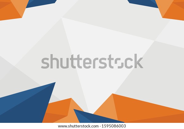 Triangle Abstract Geometric Banner Backgrounds Modern Stock Vector ...