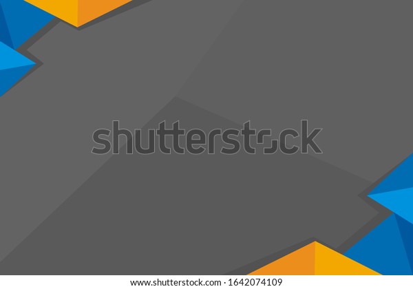 Triangle Abstract Geometric Banner Backgrounds Modern Stock Vector ...