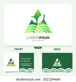 Triangle Agriculture Logo Design Vector Graphic Stock Vector (Royalty ...