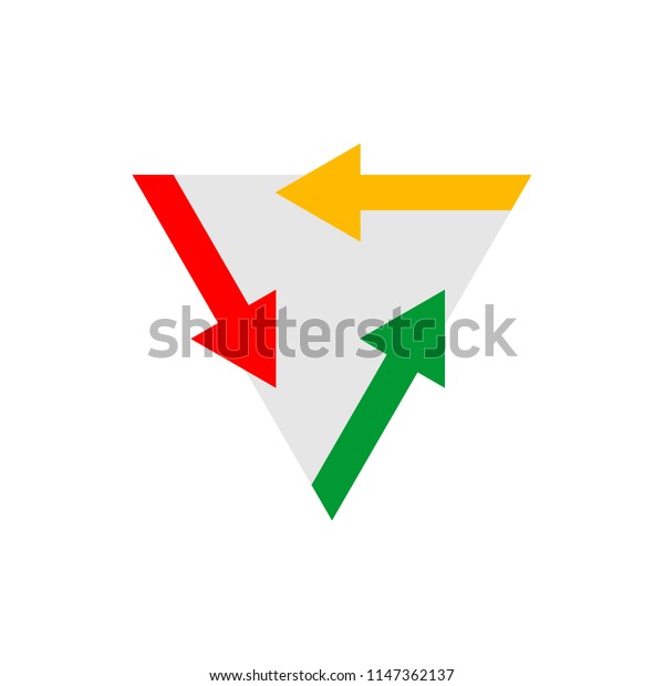 Triangle Arrow Logo Vector Graphic Design Stock Vector (Royalty Free ...