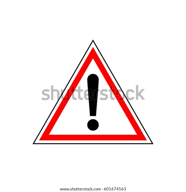 Triangle Attention Warning Sign Exclamation Mark Stock Vector (Royalty ...