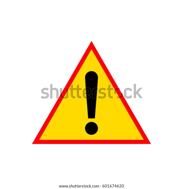 Triangle Attention Warning Sign Exclamation Mark Stock Vector (Royalty ...