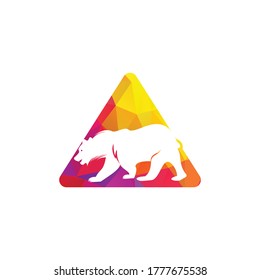 Triangle Bear Logo Icon Designs Vector Stock Vector (Royalty Free ...